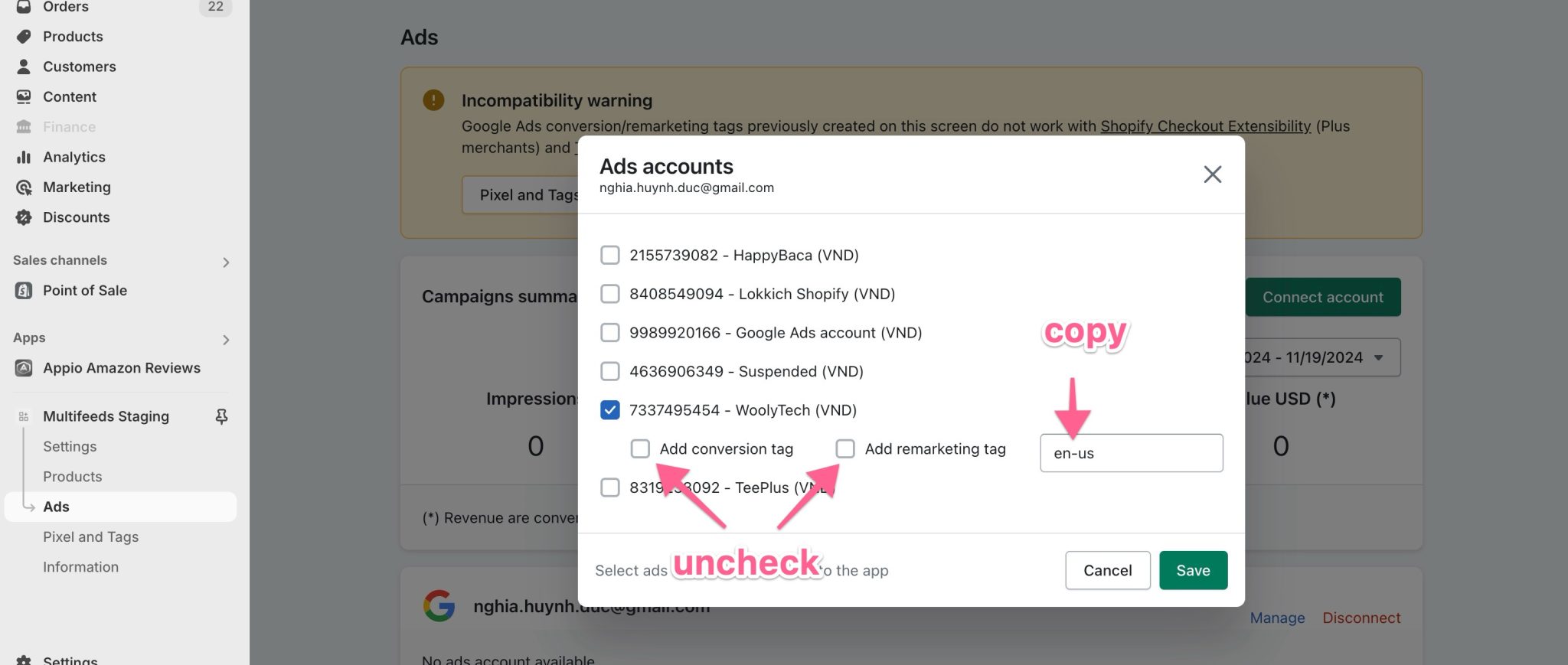 Migrating Google Ads tags from Script Tags to Pixel – WoolyTech